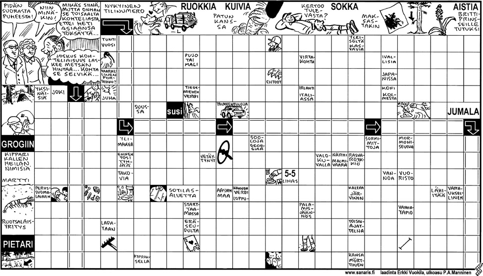 Sanaristikot.net - Ristikkoarkisto - Uusimmat